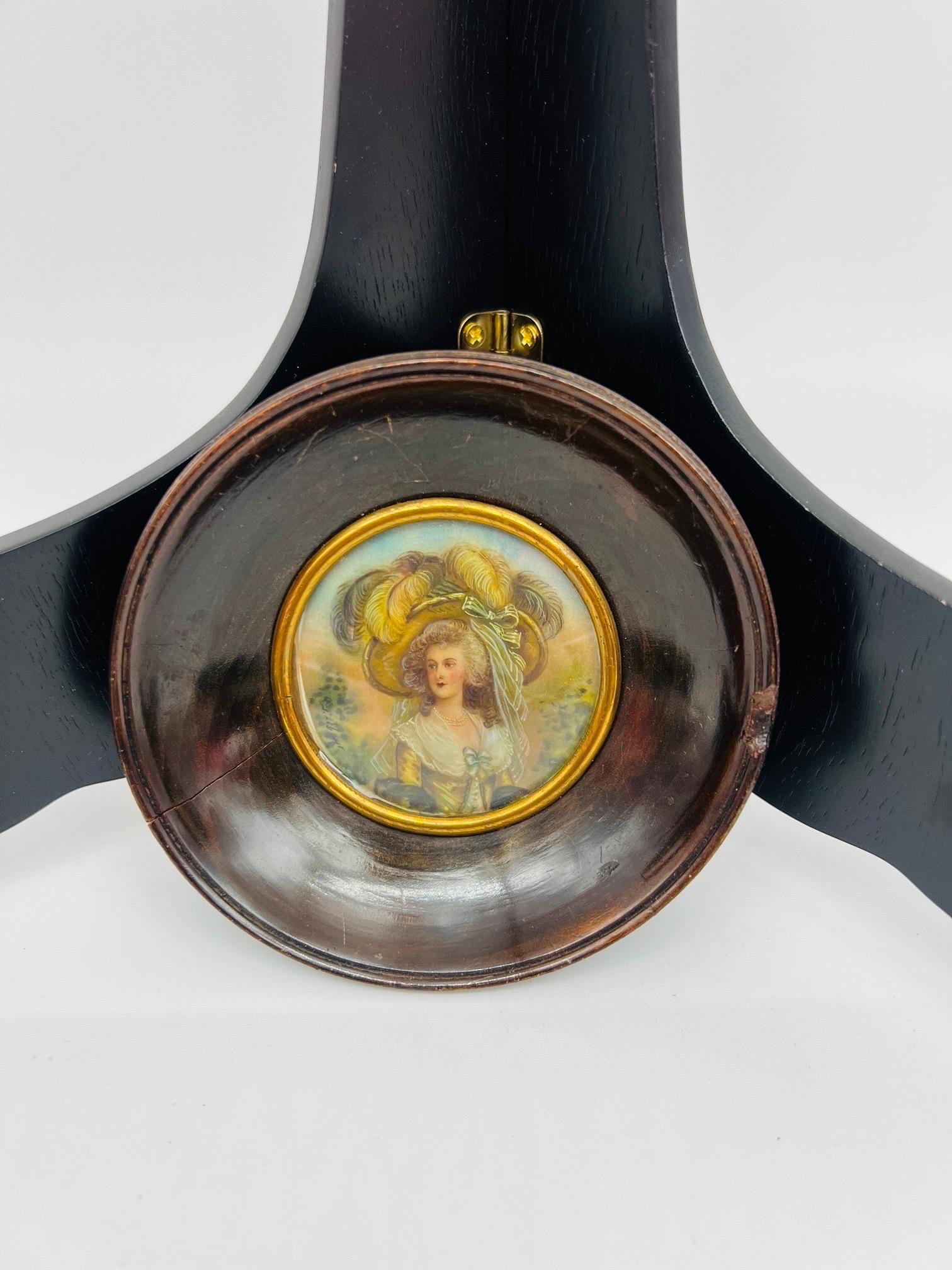 Set of 4 Antique French Miniature Roundel Portrait Paintings For Sale ...