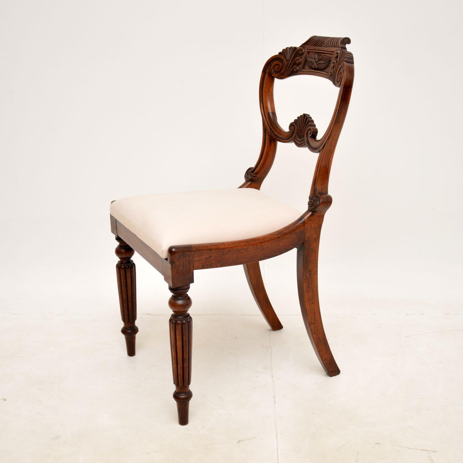 Set of 4 Antique Regency Dining Chairs For Sale at 1stDibs