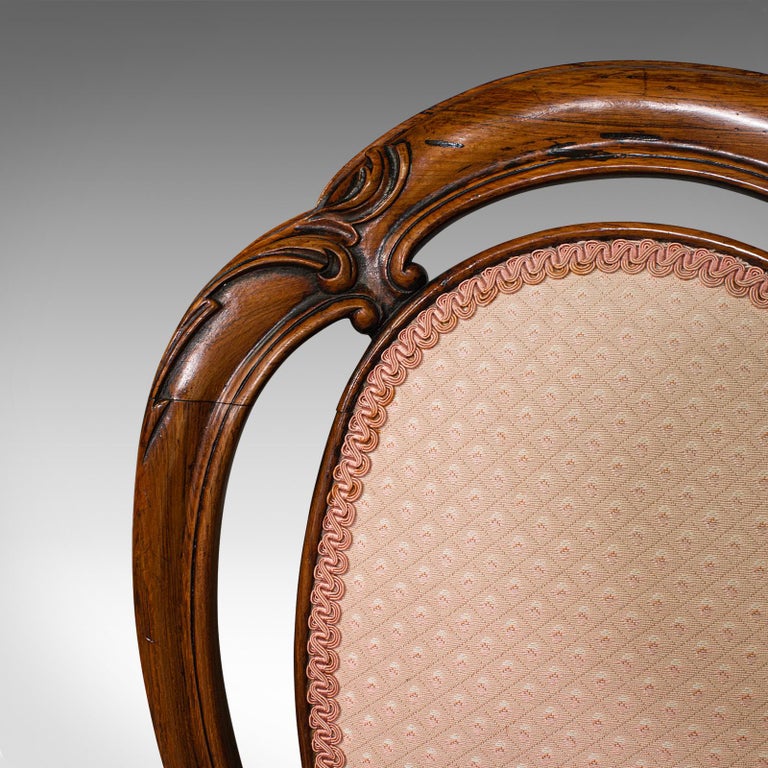 Set of 4 Antique Spoon Back Chairs, English, Dining Suite, Victorian ...