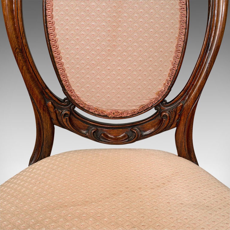 Set of 4 Antique Spoon Back Chairs, English, Dining Suite, Victorian ...