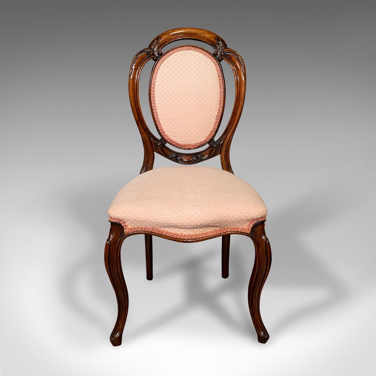 Set of 4 Antique Spoon Back Chairs, English, Dining Suite, Victorian ...
