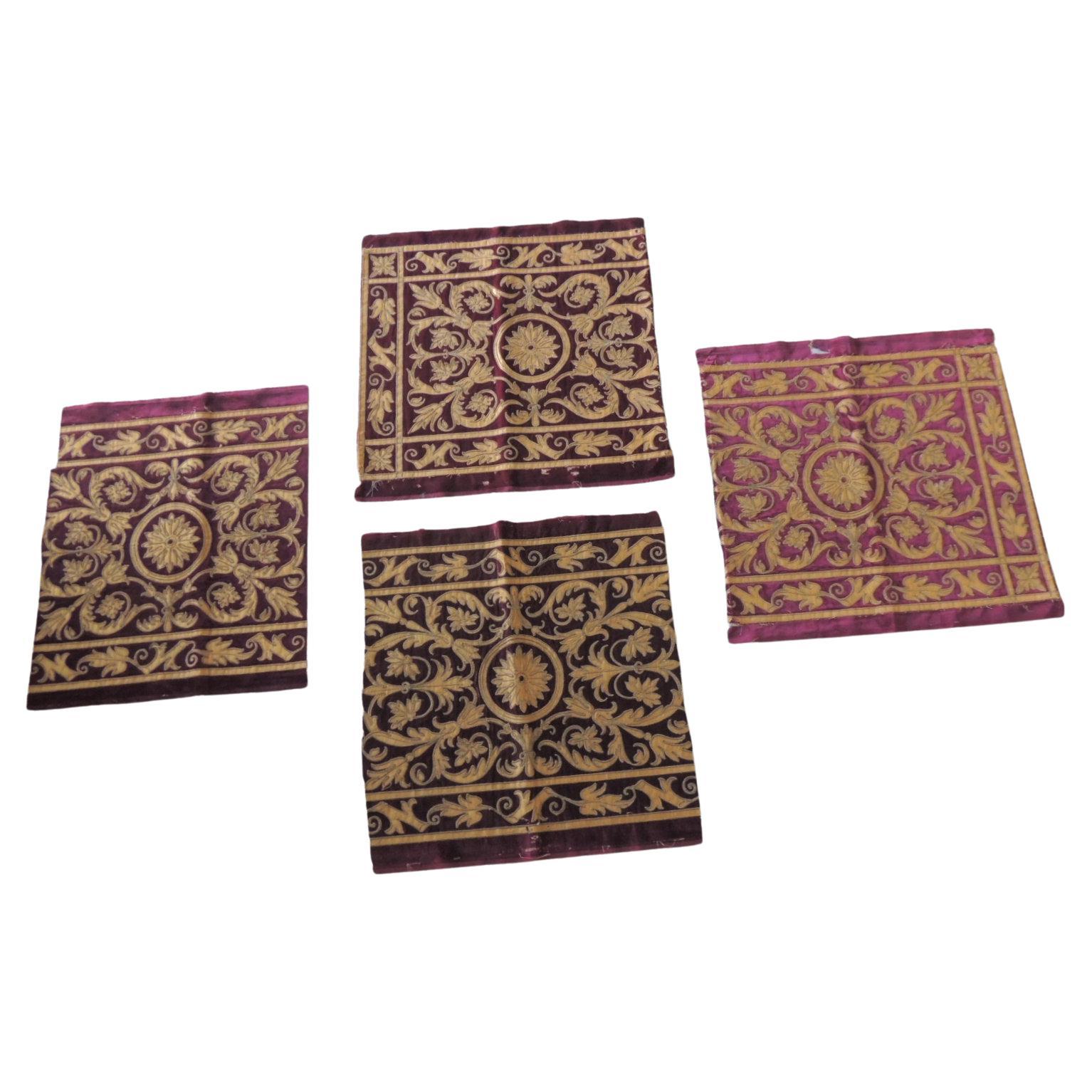 Religious Textile Four-Piece Cream and Gold Brocade Altar Vestment Set ...