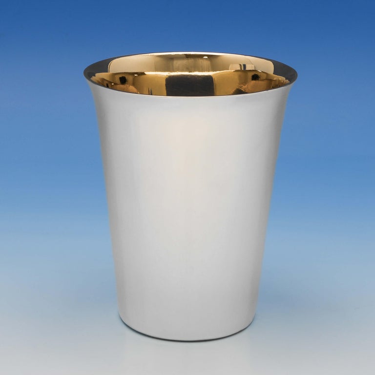 Set of 4 Art Deco Sterling Silver Beakers Hallmarked in London in 1934 ...