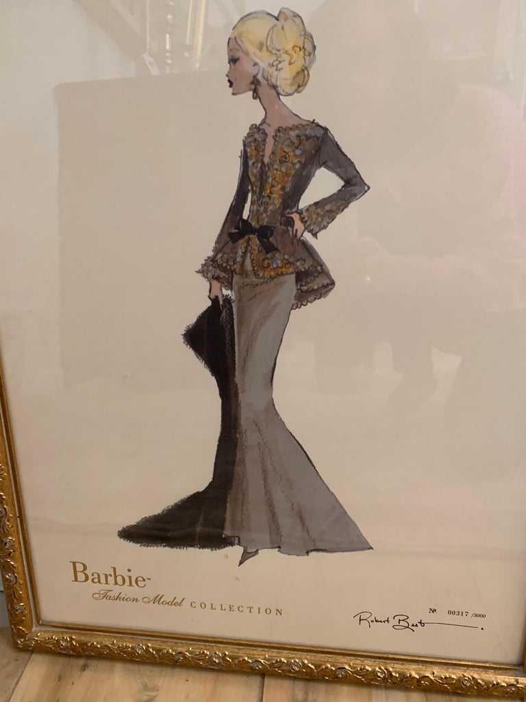 Set of 4 Barbie Fashion Model Collectible Prints at 1stDibs
