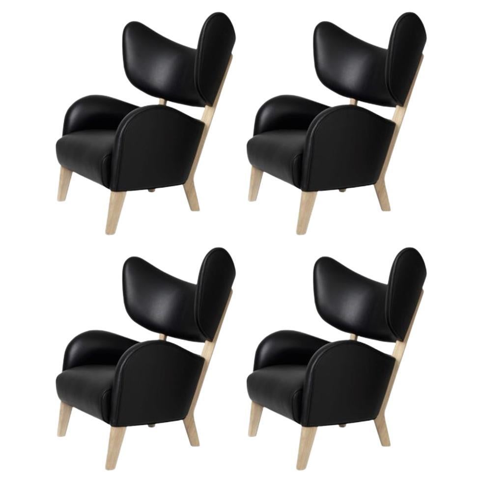 Dieter Rams Chair 620 programm Vitsoe black leather at 1stDibs