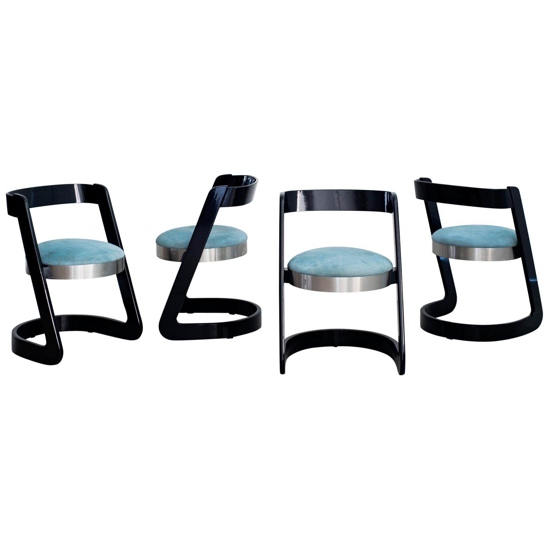 A Set of Twelve Willy Rizzo Dining Chairs at 1stDibs