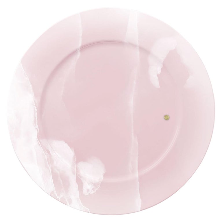 Charger Teller Platten Serviergeschirr Satz von 4 Rosa Onyx Marmor ...