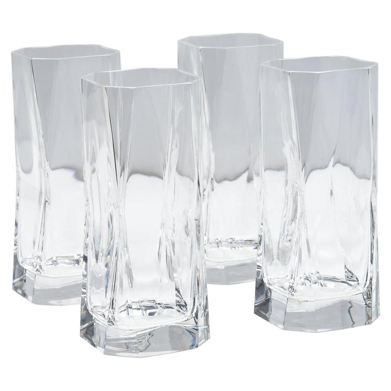 Set of 4 Cini Boeri "Cibi" Crystal Highball Glasses for Arnolfo di ...