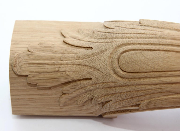 Set of 4 Coffee Table Legs, Carved Wooden Eagle Foot For Sale at ...