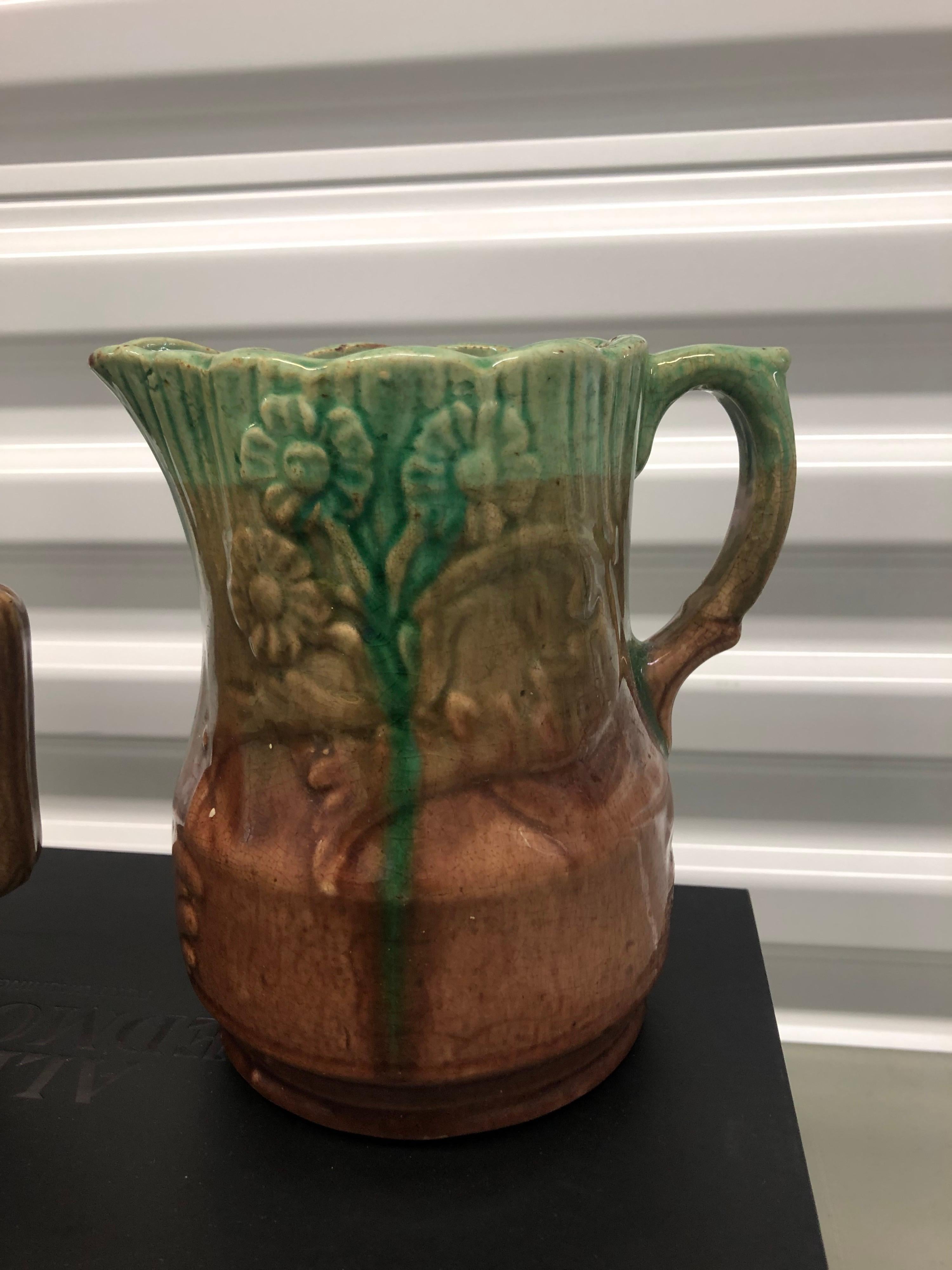 Set of '4' Collectable Green Jugs For Sale at 1stDibs