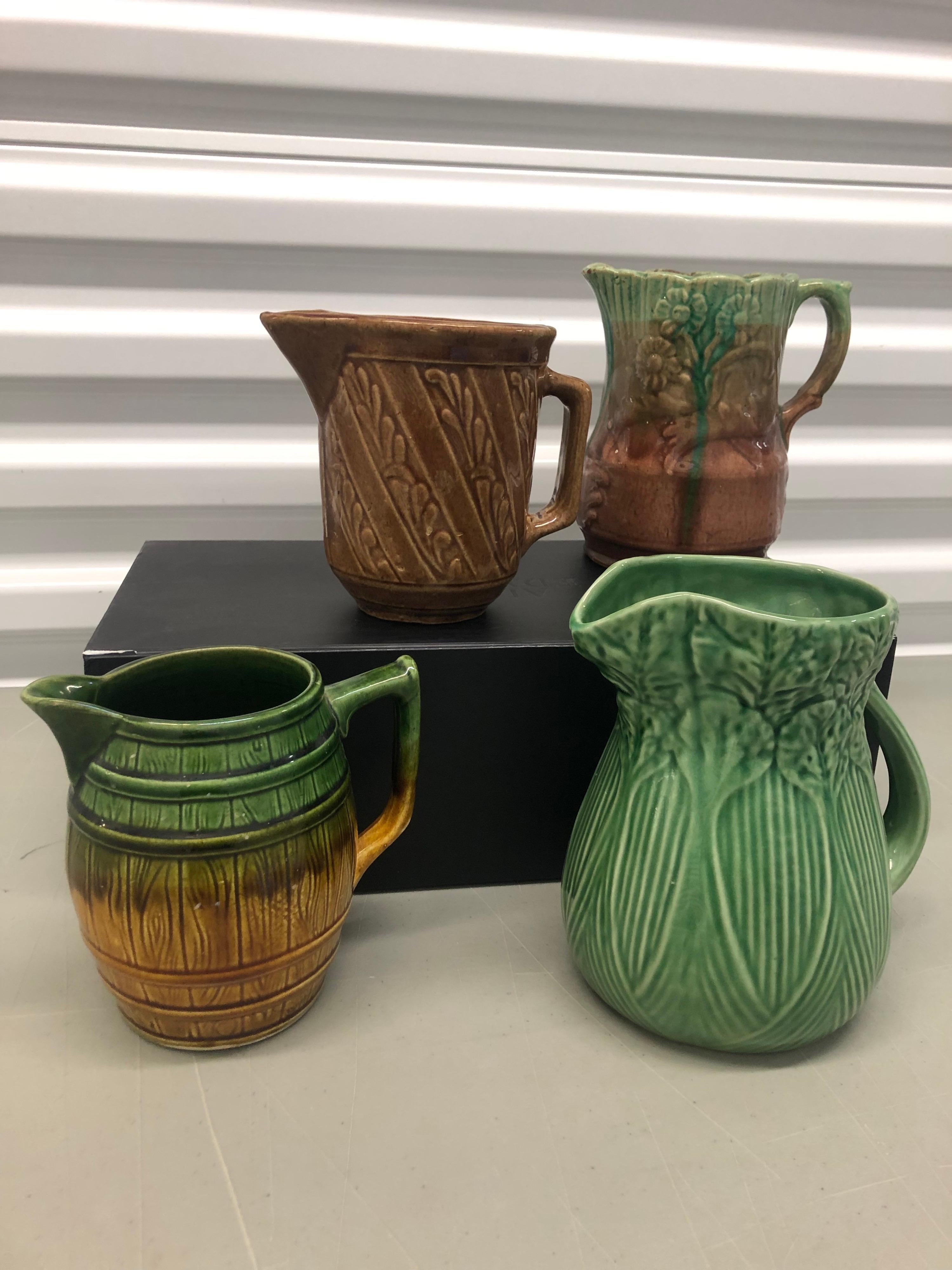 Set of '4' Collectable Green Jugs For Sale at 1stDibs