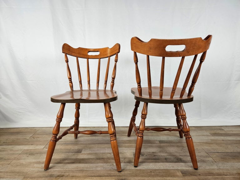 Set of 4 Country Style Chairs from the 80s For Sale at 1stDibs