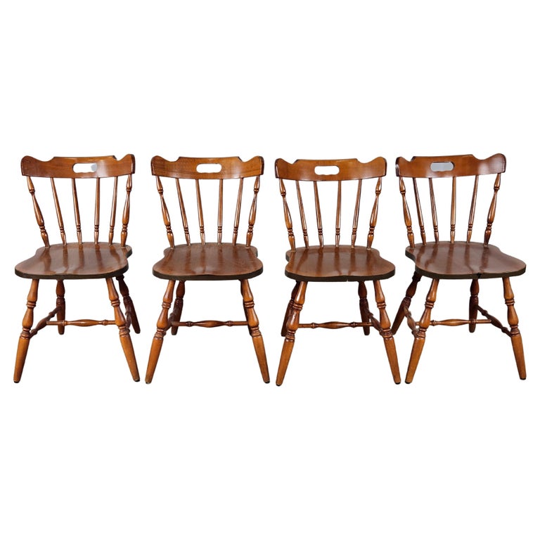 Set of 4 Country Style Chairs from the 80s For Sale at 1stDibs