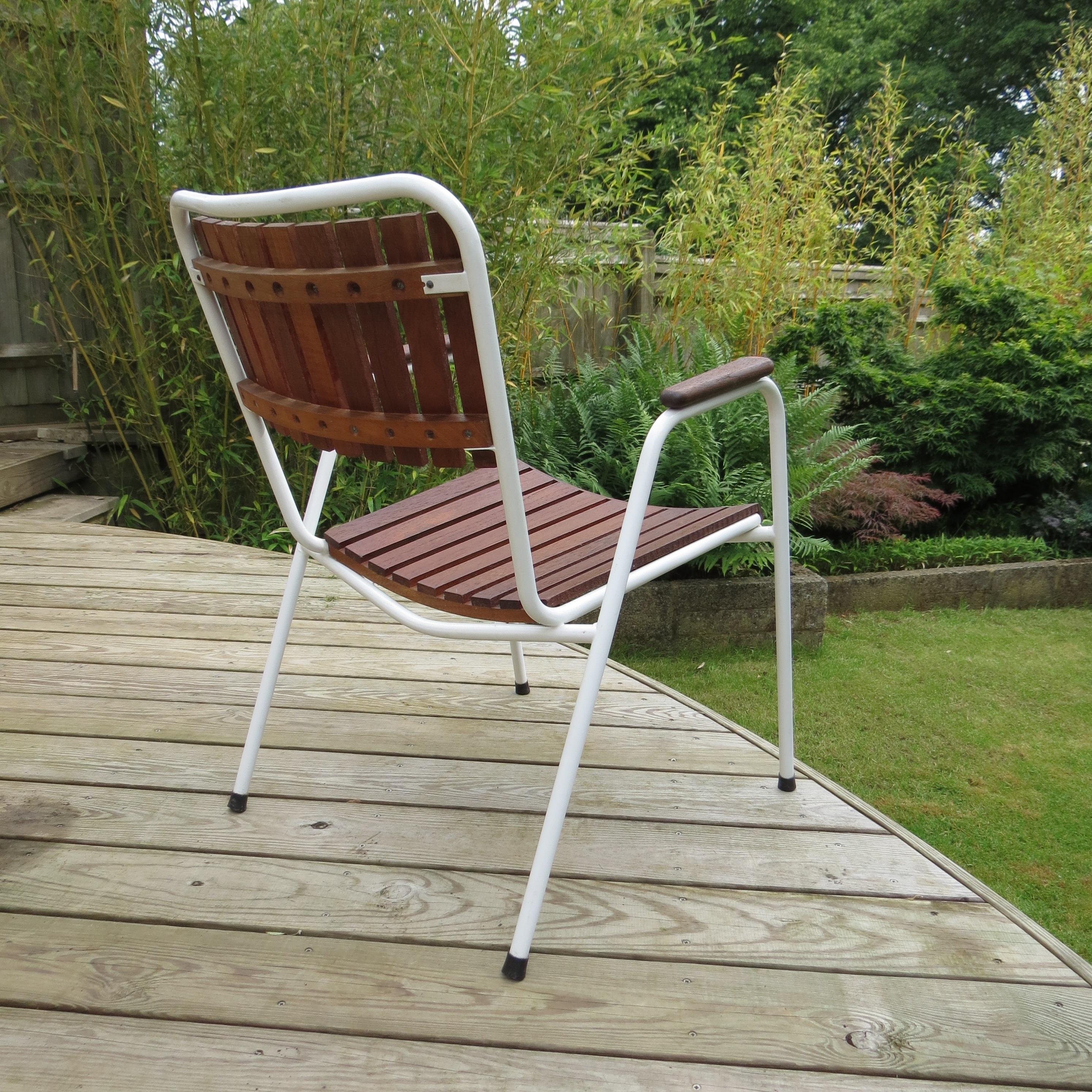 Set of 4 Danish Daneline Teak Stacking Garden Chairs at 1stDibs ...