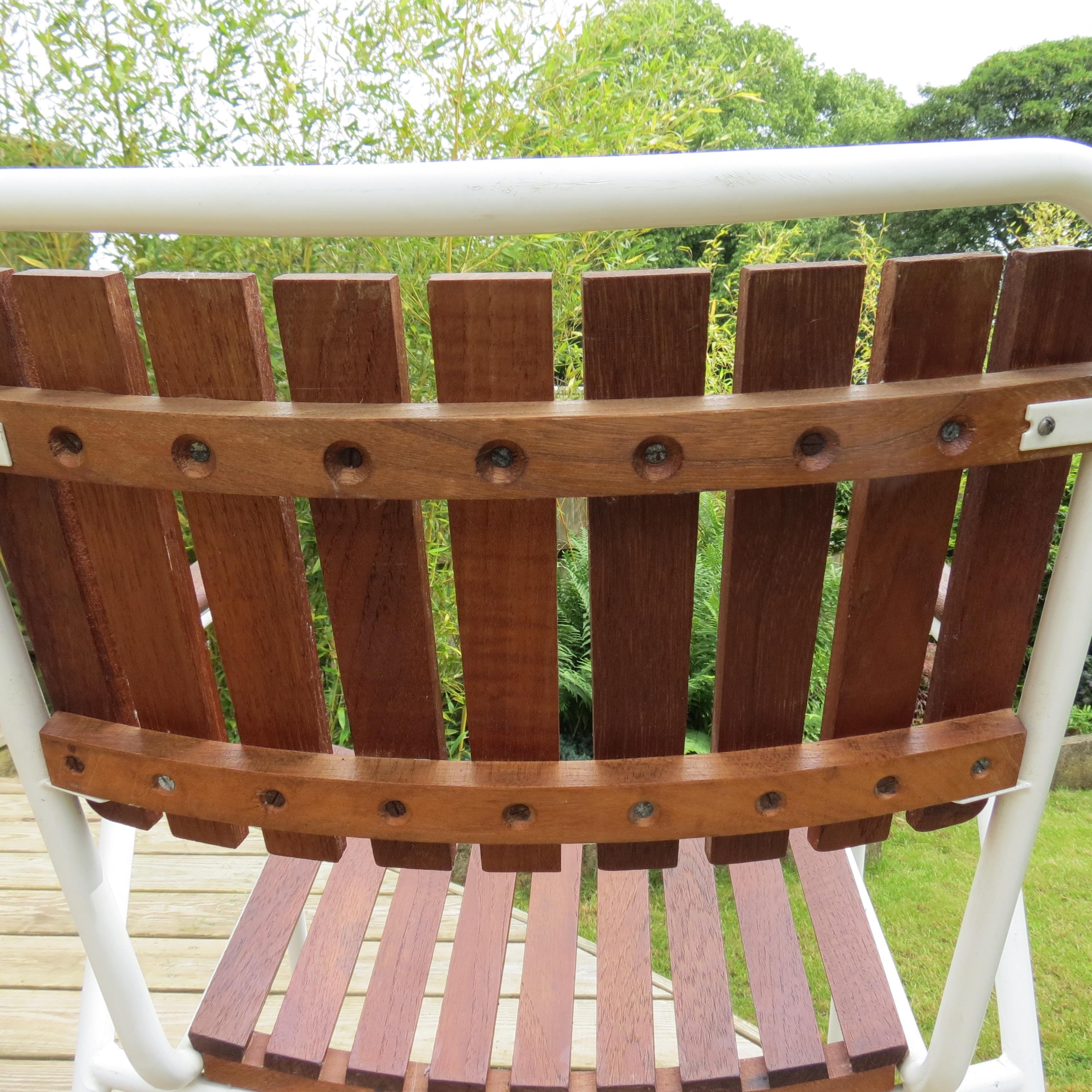 Set of 4 Danish Daneline Teak Stacking Garden Chairs at 1stDibs ...
