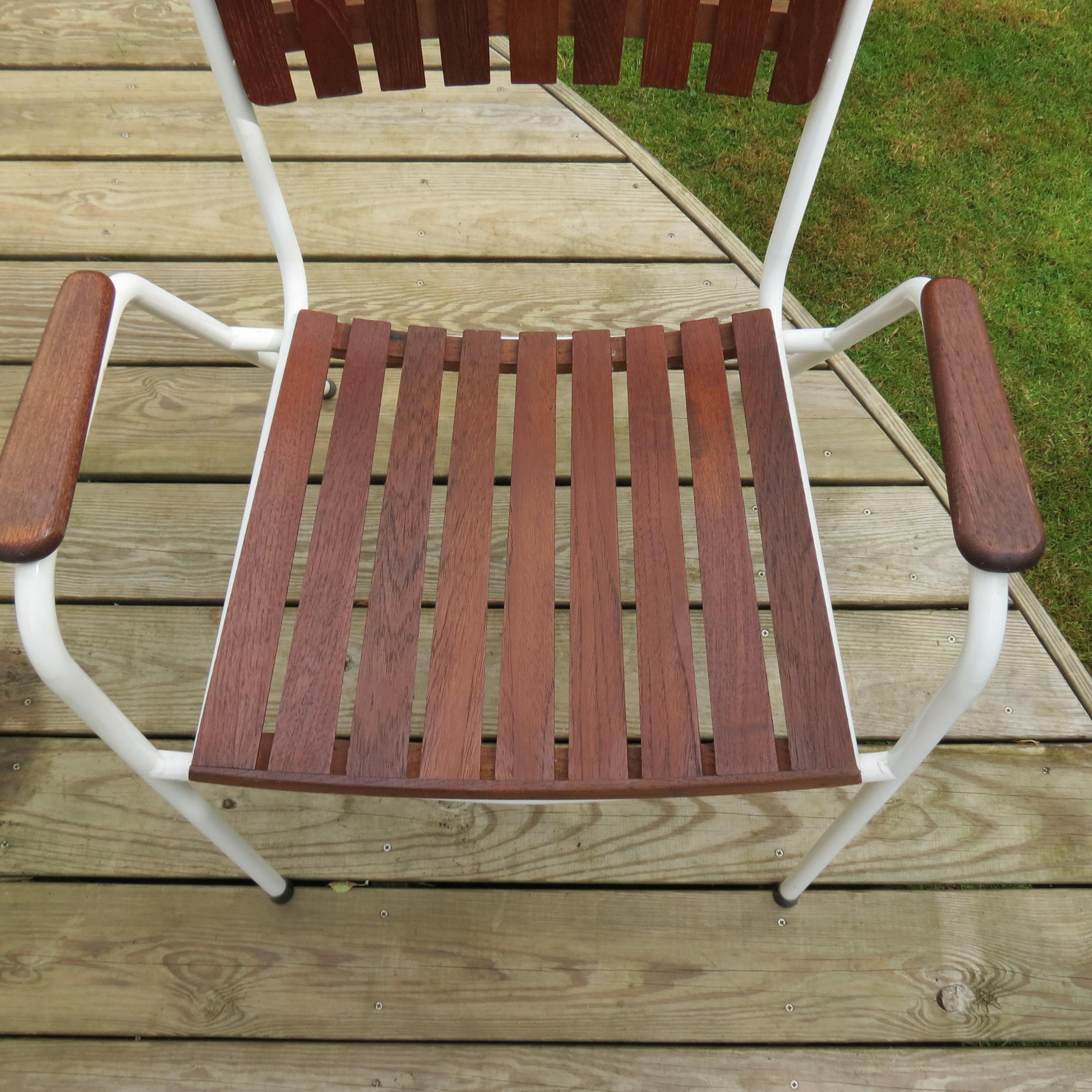 Set of 4 Danish Daneline Teak Stacking Garden Chairs at 1stDibs ...