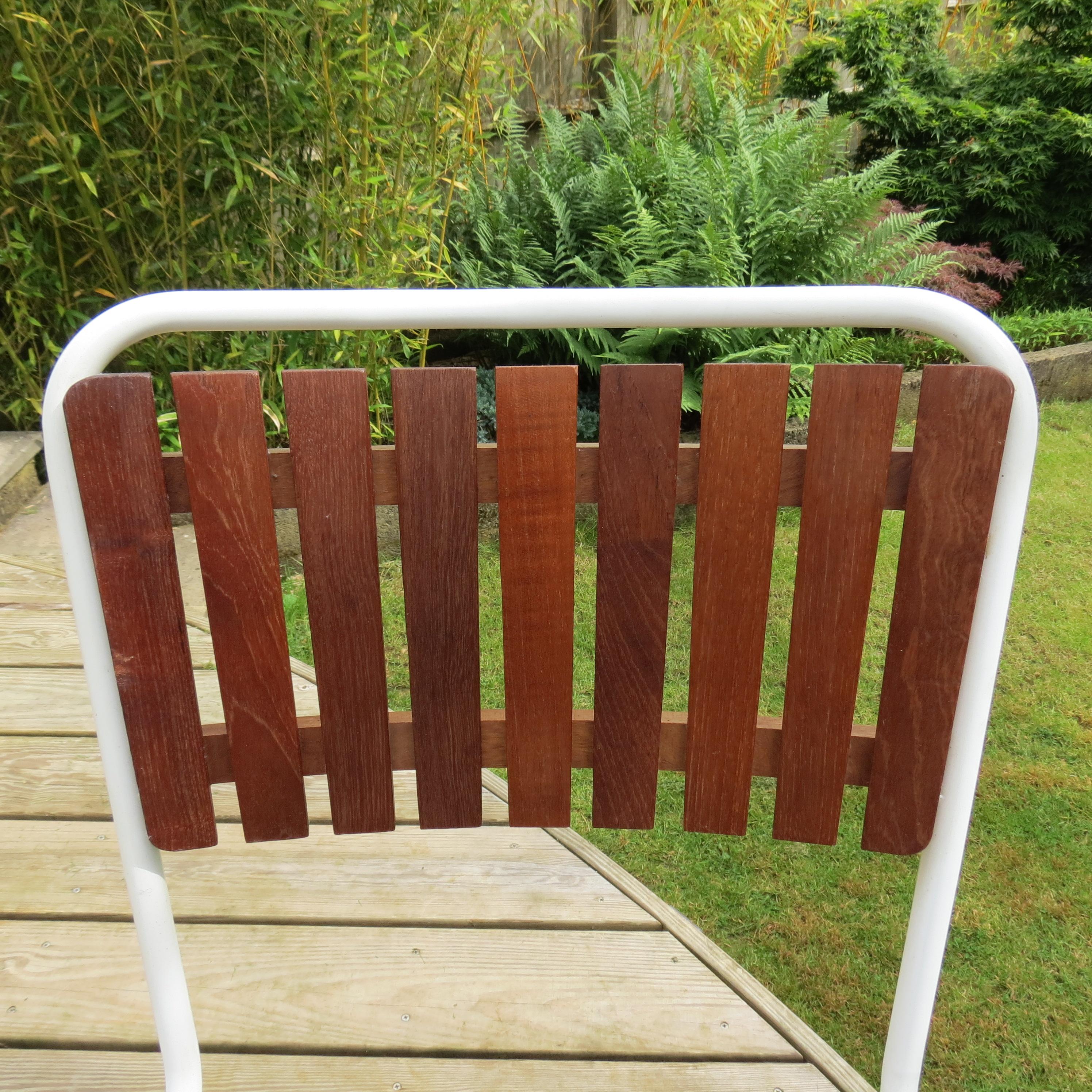 Set of 4 Danish Daneline Teak Stacking Garden Chairs at 1stDibs ...
