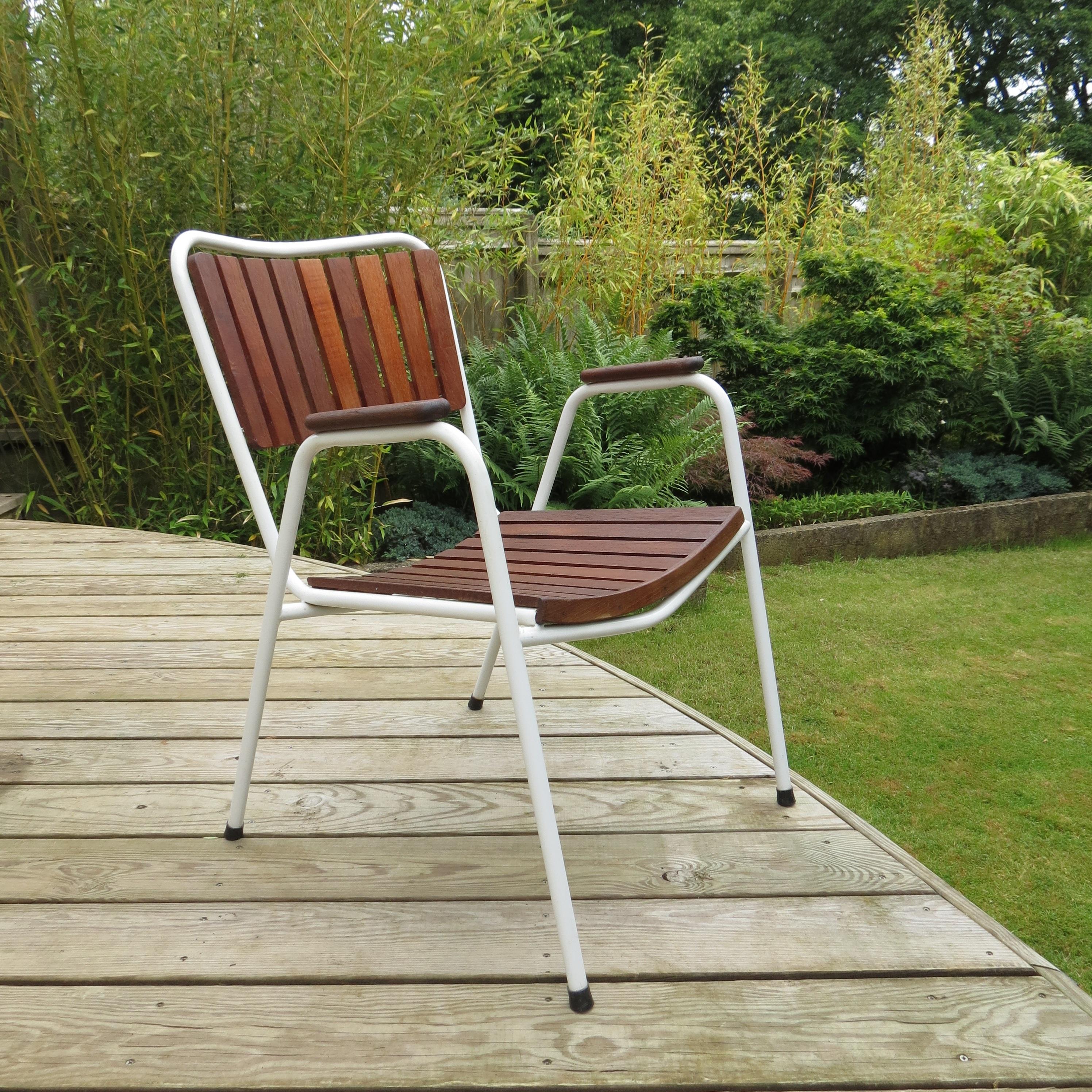 Set of 4 Danish Daneline Teak Stacking Garden Chairs at 1stDibs ...