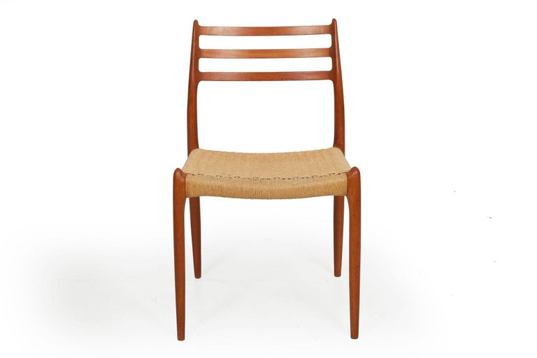 Set of 4 Danish Modern Teak Model 78 Dining Chairs by Niels Møller For ...