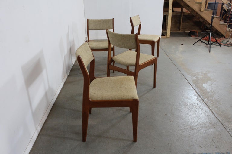 Set of 4 Danish Modern Teak Side Dining Chairs by D-Scan at 1stDibs | d ...