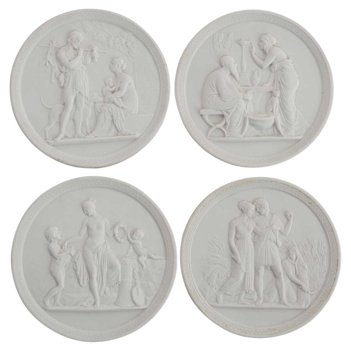 Thorvaldsen Neoclassical Roundels - Denmark, c. 1825 For Sale at 1stDibs