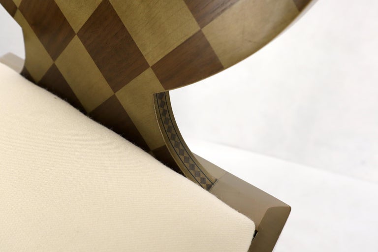 Set of 4 Decorated Memphis Style Bar Stools New Upholstery For Sale at ...