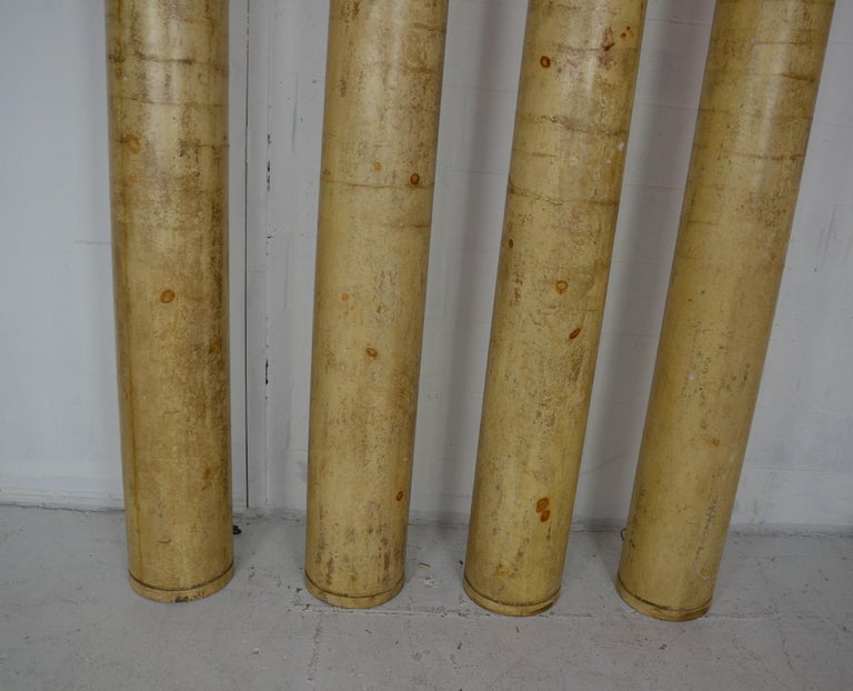 Set of 4 Decorative Wooden Pillars For Sale at 1stDibs