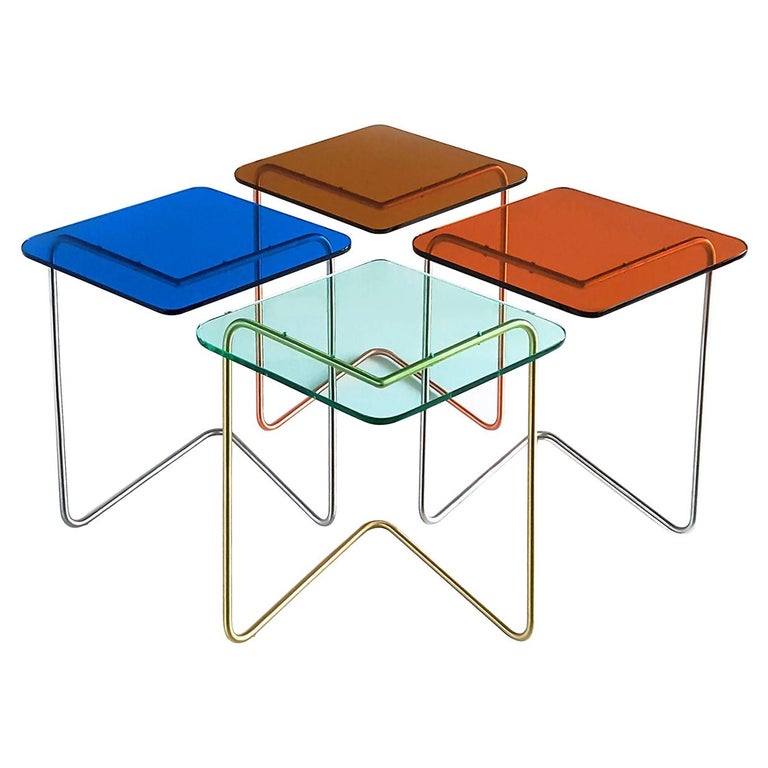 Set of 4 Diamond Side Table by Rita Kettaneh For Sale at 1stDibs