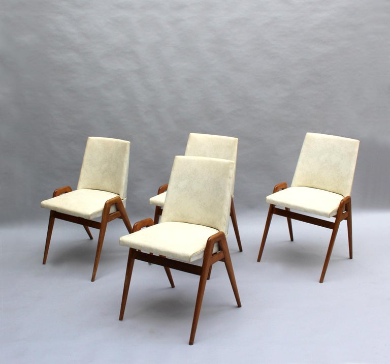 Set of 4 Fine 1950s Dining Chairs For Sale at 1stDibs