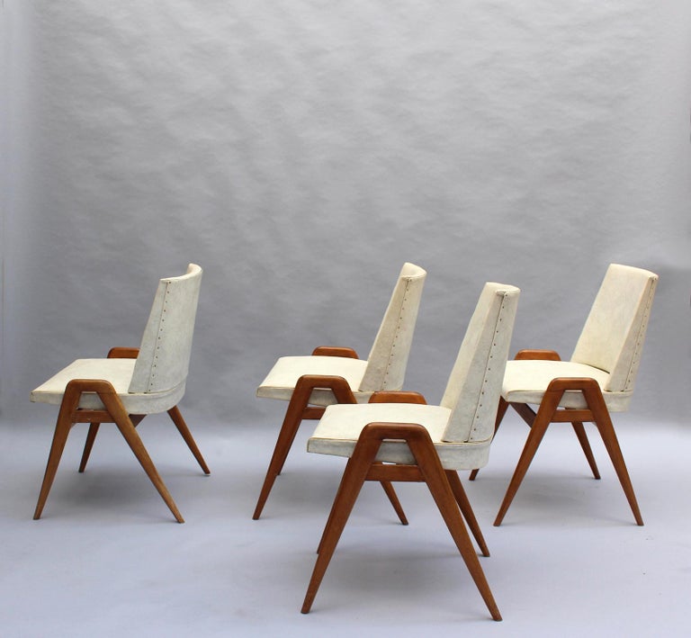 Set of 4 Fine 1950s Dining Chairs For Sale at 1stDibs