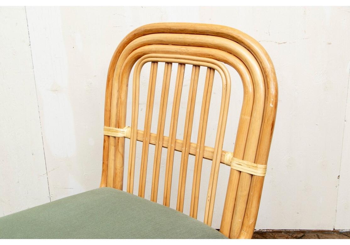 Set of 4 Fine Quality Rattan Side Chairs For Sale at 1stDibs