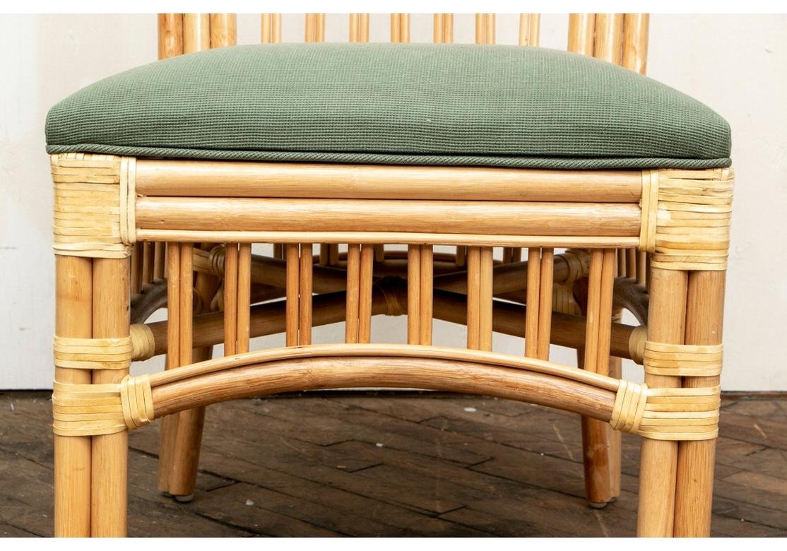 Set of 4 Fine Quality Rattan Side Chairs For Sale at 1stDibs