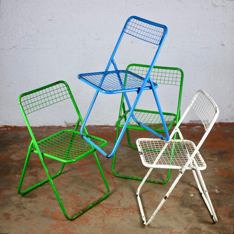 Set of 4 Folding Ted Net Chairs by Niels Gammelgaard for Ikea, 1980s ...