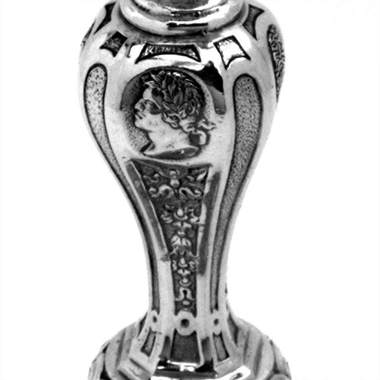 Set of 4 George I Solid Silver Candlesticks 1725 Georgian 18th Century ...