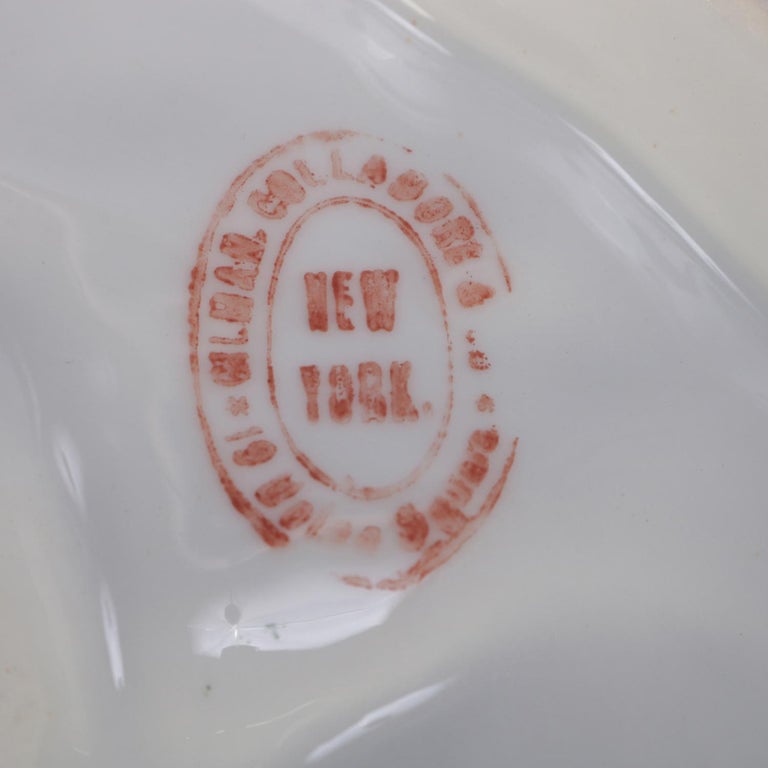 Set of 4 Gilman Collamore and Co. Hand Gilt Porcelain Oyster Plates ...