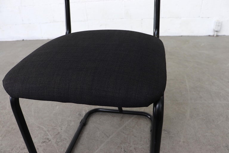 Set of 4 Gispen '207' Tubular Chairs with Acrylic Arm Rests For Sale at ...