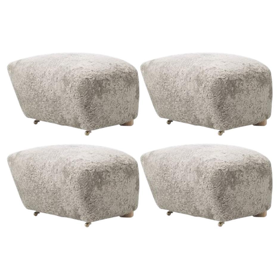 White Rectangular Low Wicker Upholstered Foot Stool in White and Green ...