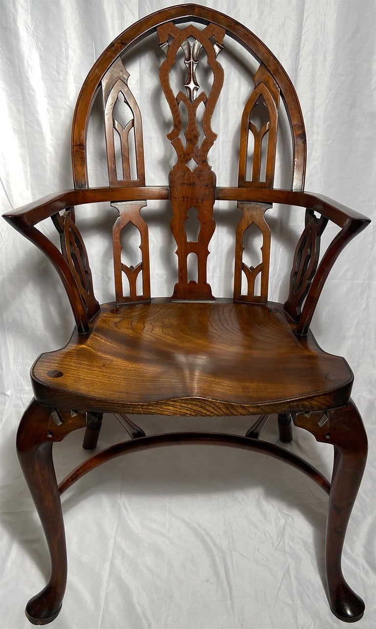 Set of 4 Handmade English "Victoria and Albert" Style Oak Windsor ...