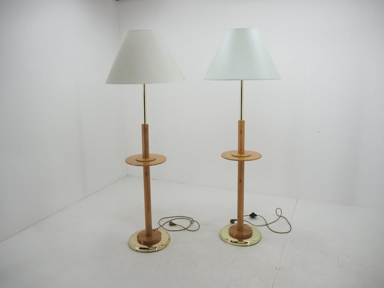 Set of 4 Hotel Floor Lamps, Fabric Shade, 2000s at 1stDibs