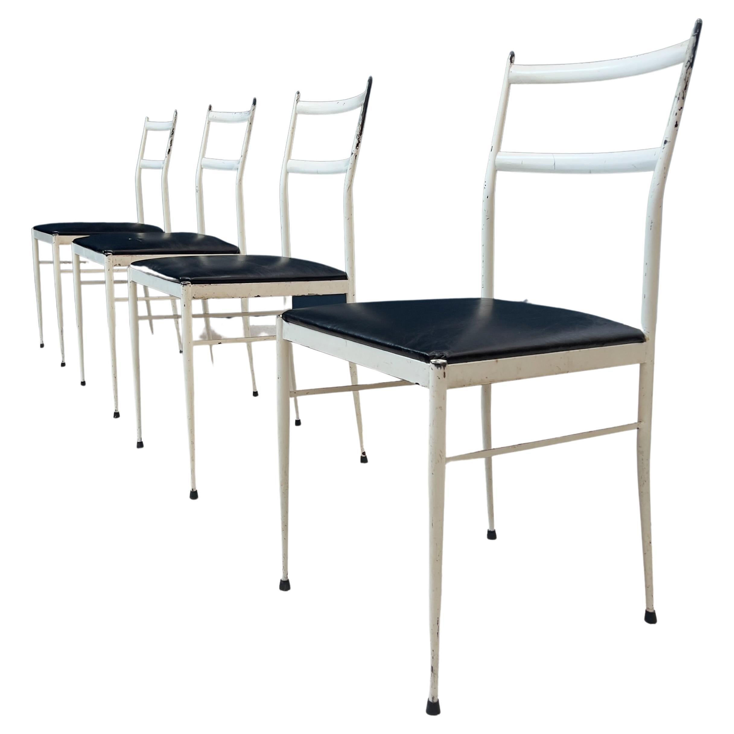 Set of Eight Italian Neoclassic Design Moderne Chairs at 1stDibs