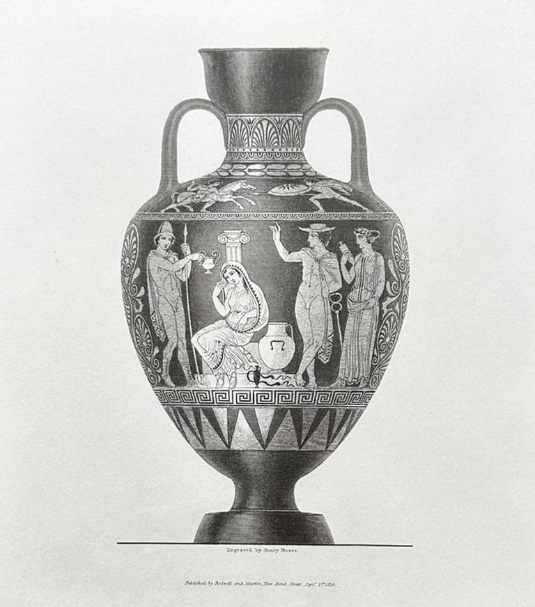 Set of 4 Italian Engravings of 20th Century Greek Vases For Sale at 1stDibs