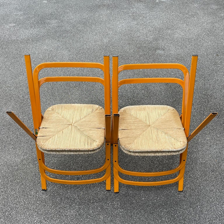 Set of 4 Italian Folding Chairs by Giorgio Cattelan for Cidue, 1970s ...