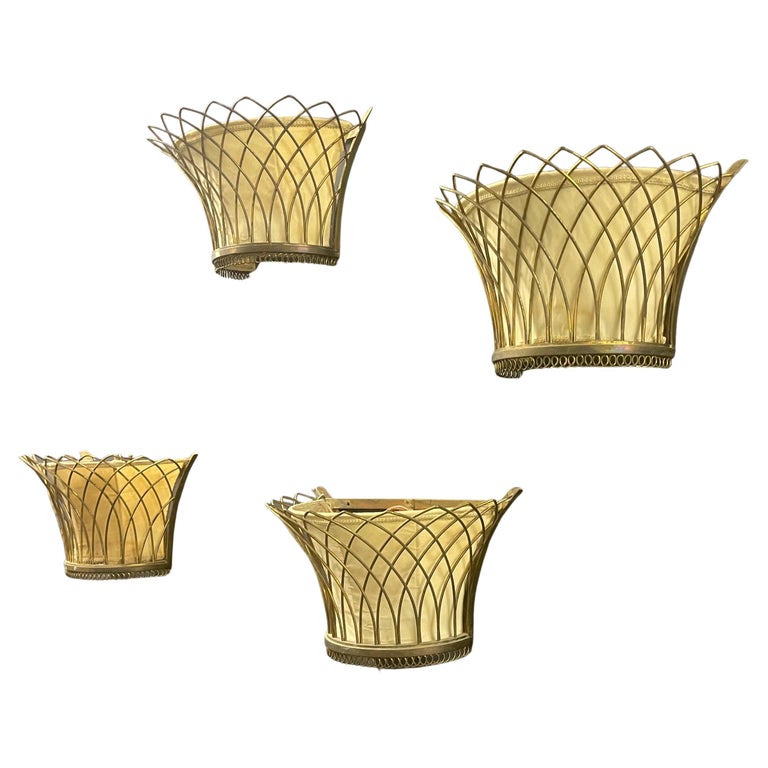 set of 4 italien wall scones For Sale at 1stDibs
