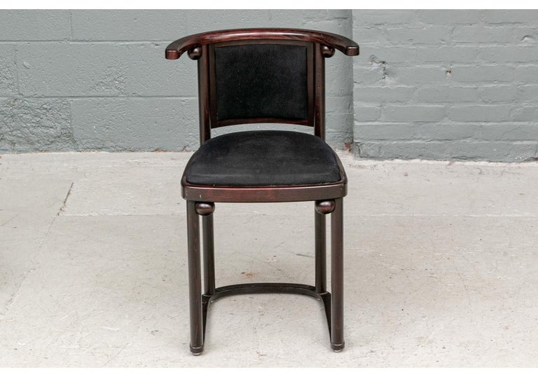 Set of 4 Josef Hoffmann Fledermaus Dining Chairs For Sale at 1stDibs
