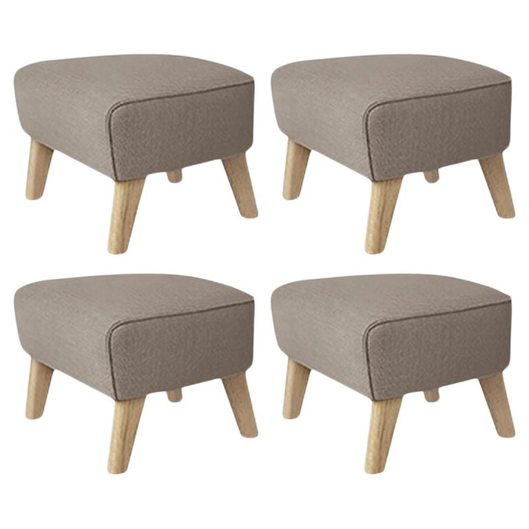 Set of 4 Light Beige, Natural Oak Rafsimonsvidar My Own Chair Footstool ...
