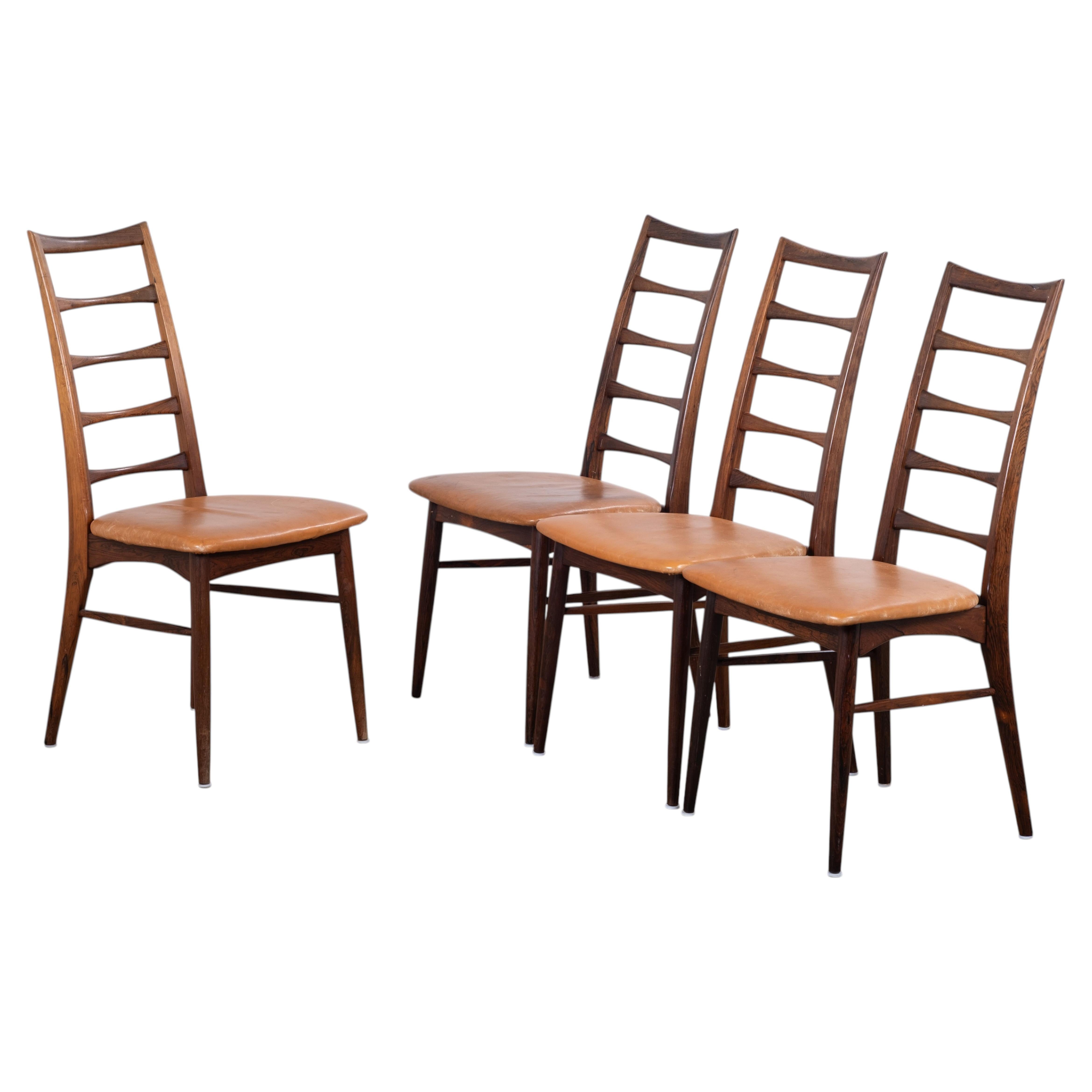 Set of 3 Dining Chairs by Kai Kristiansen for Schou Andersen, Denmark ...