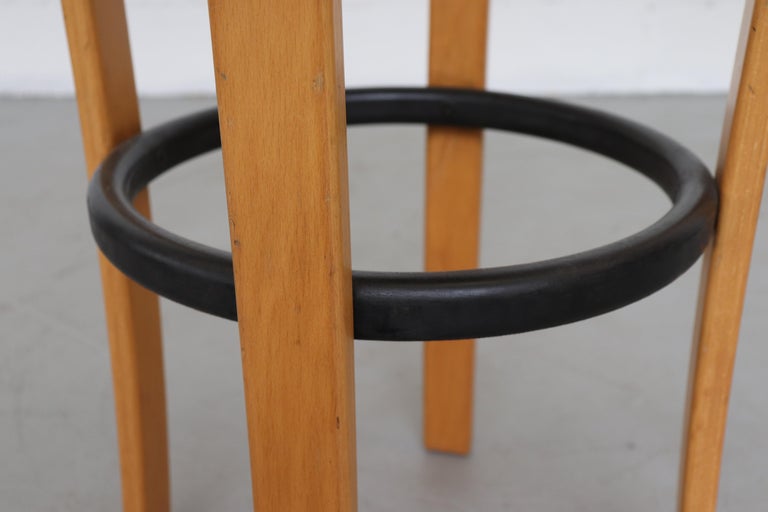 Set of 4 Magnus Olesen Danish Birch Bar Stools at 1stdibs