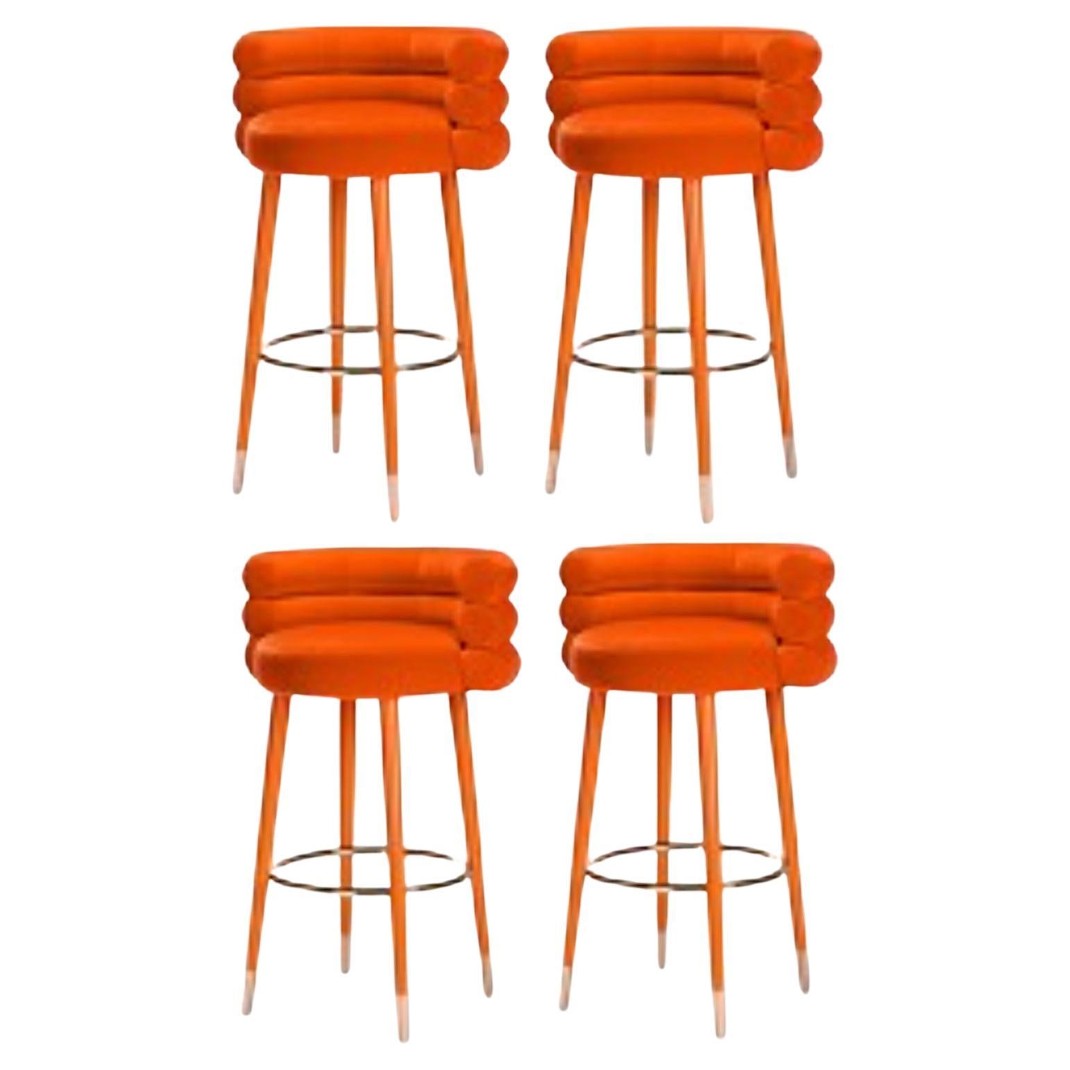 1968, Exceptional Set of Pop Art Bar Stools at 1stDibs