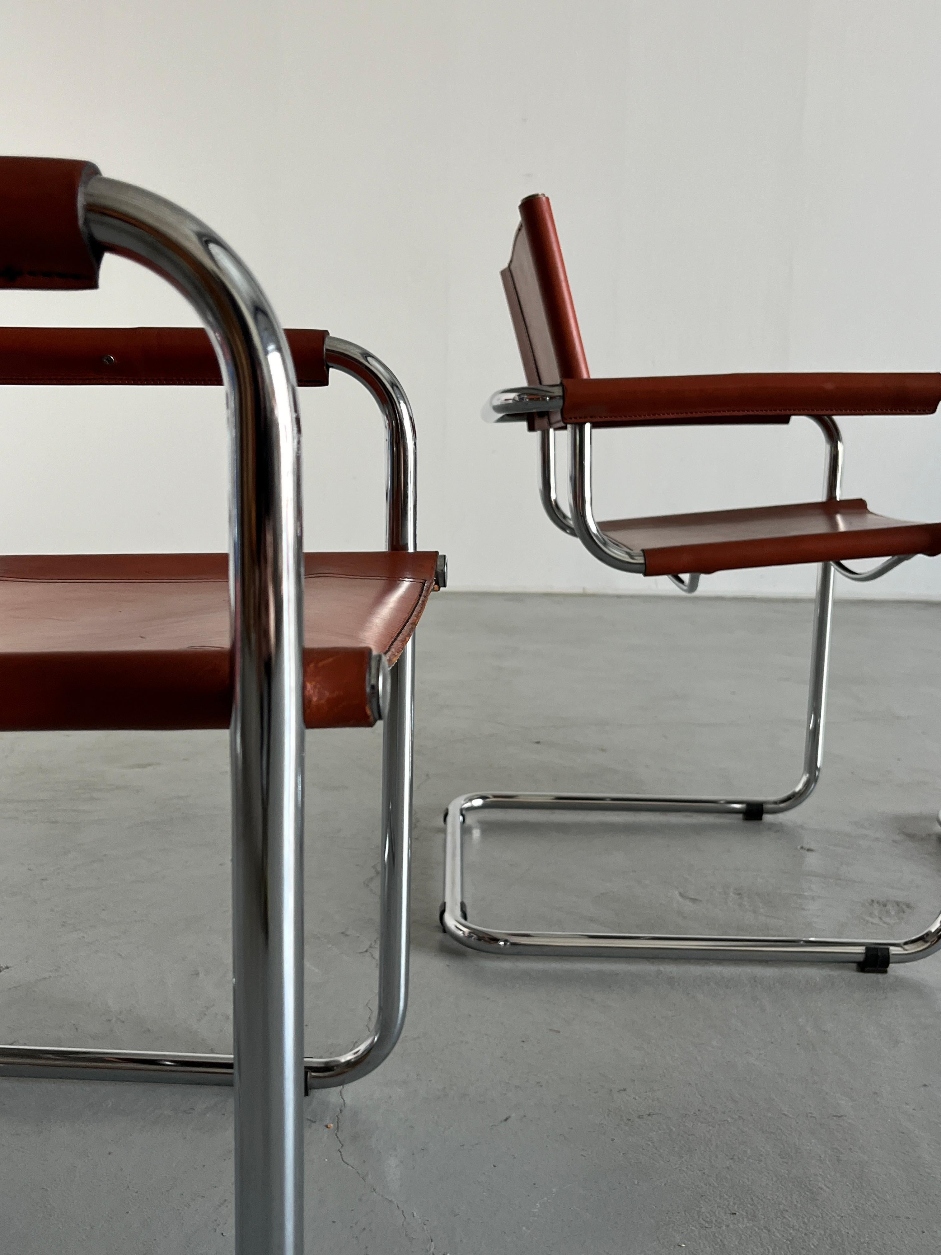 Set of 4 Mart Stam S34 Design Cantilever Chairs, Bauhaus Design, Italy ...
