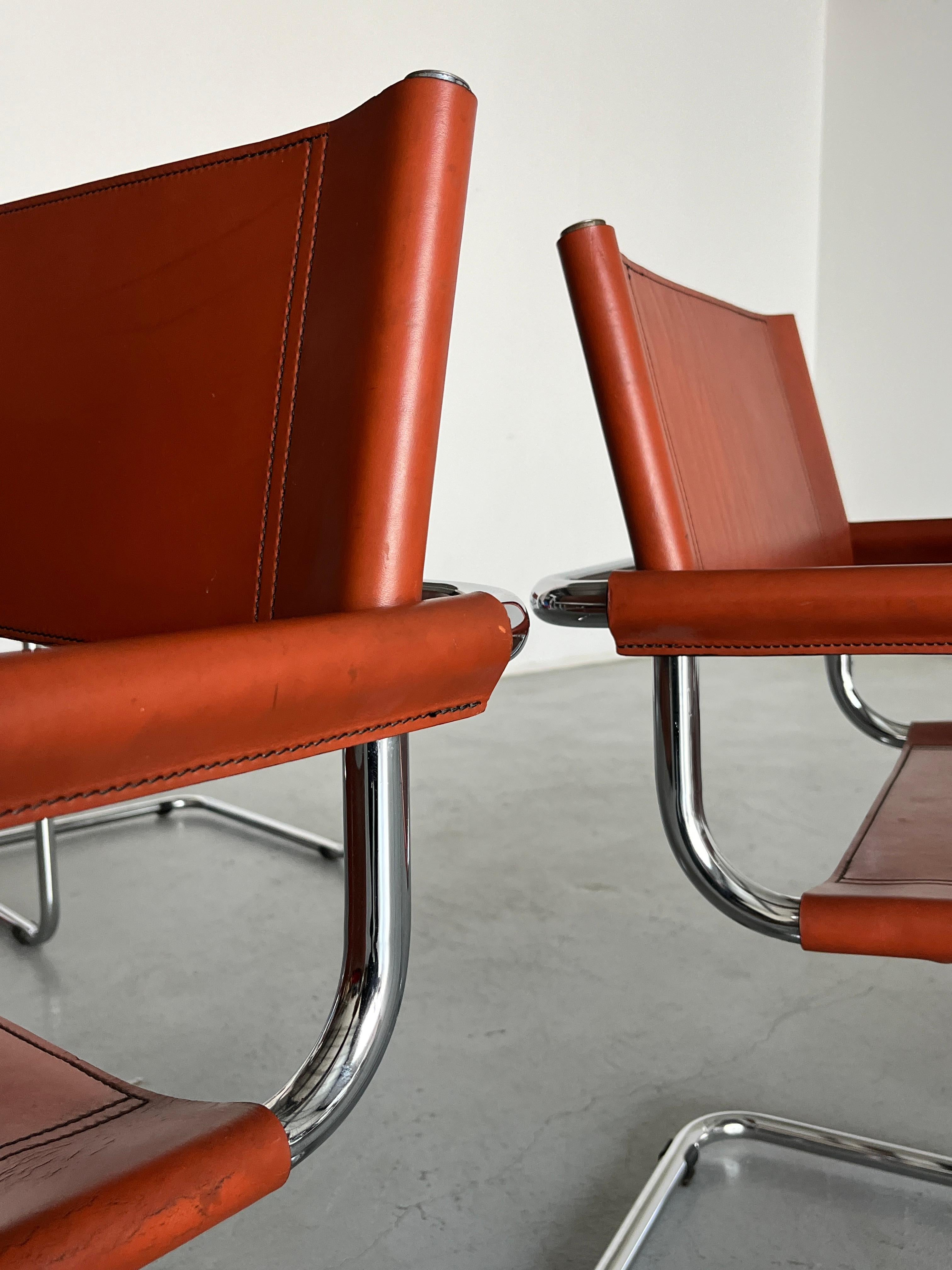 Set of 4 Mart Stam S34 Design Cantilever Chairs, Bauhaus Design, Italy ...